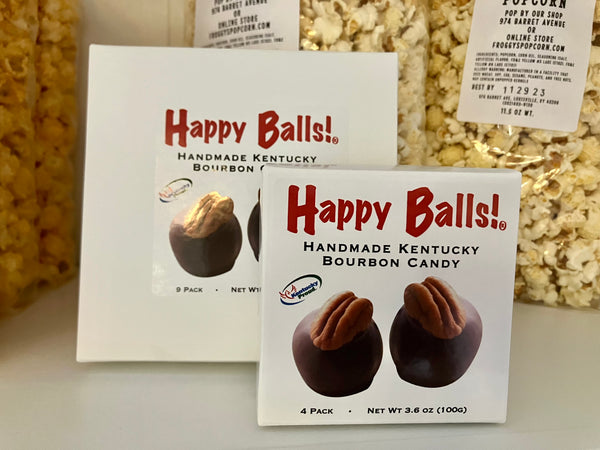 Happy Balls! Bourbon Balls - Froggy's Popcorn